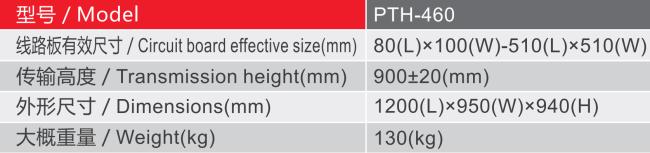 PCB Conveyor PTH series - front view