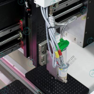 China Automatic High Speed Dispensing Machine with 50000/H Dispensing Speed 0.25mm Minimum Point Diameter for 300*300mm PCB Board Size for sale