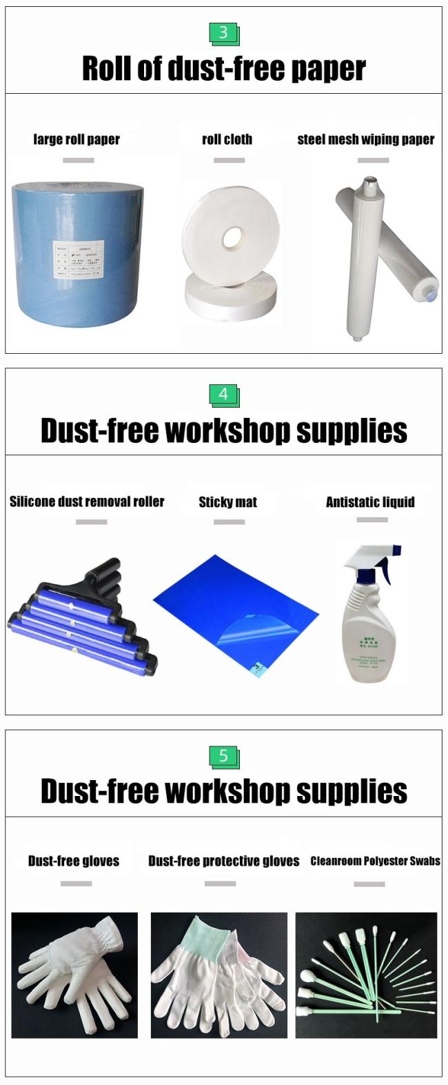 Large roll of blue industrial cleaning paper