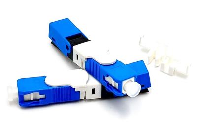 Cina Connettori veloci a fibra ottica blu 0.2dB dello Sc UPC di FTTH per la rete in vendita