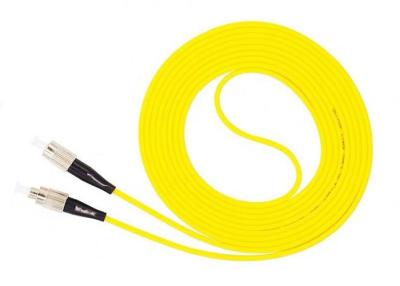 China FC UPC 3mm Fiber Optic Jumper Cable Simplex Mode FTTH System Connections for sale