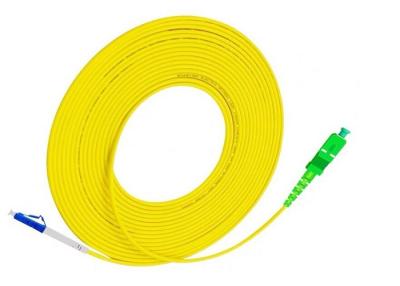 Cina Lo Sc alla toppa della fibra del singolo modo di LC cabla il saltatore a fibra ottica del PVC di 2mm in vendita
