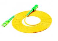 China SC APC 2mm Fiber Optic Patch Cords Single Mode FTTH System Connections for sale