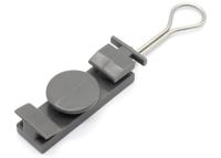 China ABS Material Fix Drop Wire Clamp Black For FTTH Network Accessories for sale