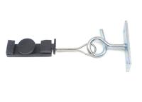 China ABS Material Fix Drop Wire Clamp Black For FTTH Network Accessories for sale