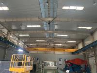 China Zero Brush High Torque Density PMSM HVLS Fan With Precise Speed Control for sale