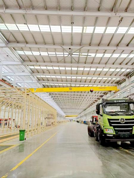 Gearbox Type Big Industrial Fans HVLS Warehouse Fans Customizable Blade