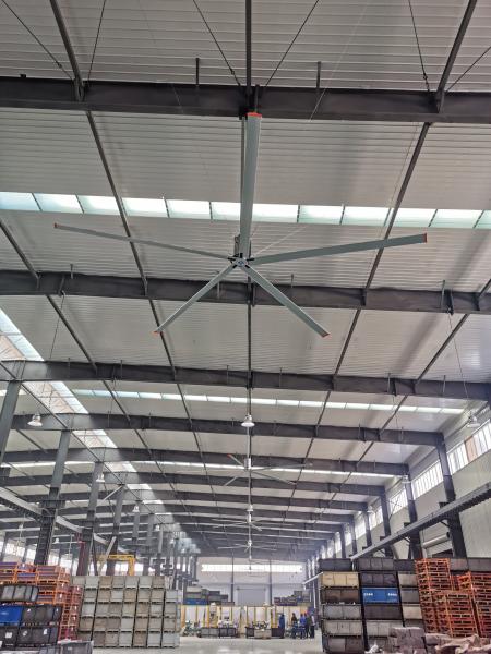 Gearbox Type Big Industrial Fans HVLS Warehouse Fans Customizable Blade