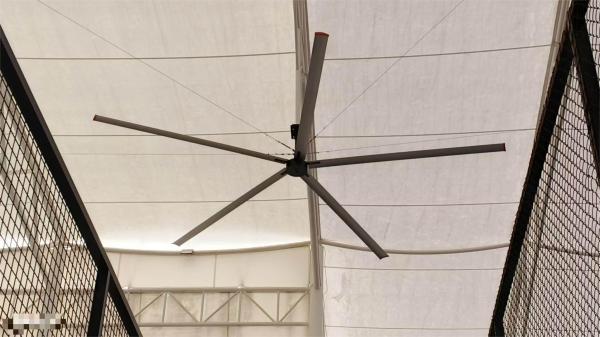 Ventilatore HVLS grande da 24FT 7.3m, buone prestazioni di ventilazione, ampia area di copertura