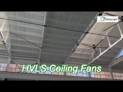 2mm Thickness Blade 7.3m Diameter HVLS Ceiling Fans For Distribution Centers