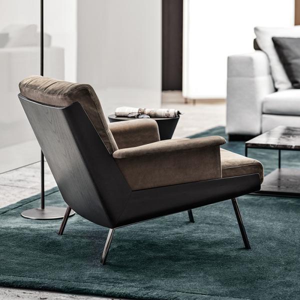 Quality Leather Dark Grey Velvet Dining Chairs Customized With Oak Backrest for sale