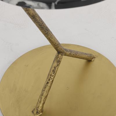 Cina Soggiorno Tavolo rotondo in acciaio inossidabile con tavolino in bronzo antico in vendita
