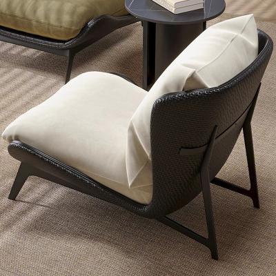China Rattan Frame Velvet Black Chair Modern Velvet Chesterfield Chair for sale