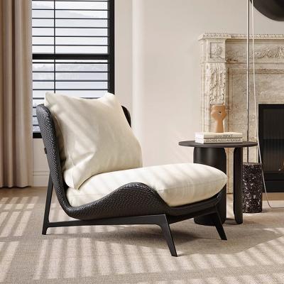 China Rattan Frame Velvet Black Chair Modern Velvet Chesterfield Chair for sale
