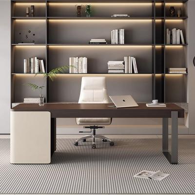 China Rectangle Wooden Study Table Stainless Steel Oak Study Table for sale