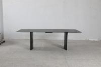 China Customizable Rectangle Dining Table with Stainless Steel Base and Ceramic Top for sale