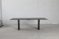 China Customizable Rectangle Dining Table with Stainless Steel Base and Ceramic Top for sale