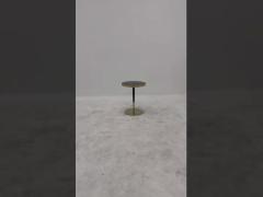 Living Room Small Stainless Steel End Table Side Table With Shiny Bright Gold Black Glass Top Metal Leg