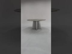 Eetkamer van roestvrij staal Marmer 6 zitplaatsen Marmer Look Eetkamer