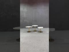 Granito oro bianco Tavolo di fondo lucido argento Tavolo laterale Granito
