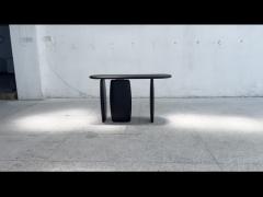 Eiken marmer topconsole tafel met laden Slim marmer console tafel