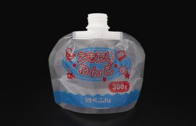 China Transparent Stand Up Spout Pouches For Liquid , 0.08*138*105mm for sale