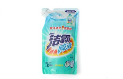 Cina Borse di imballaggio di plastica della saldatura a caldo con la tacca dello strappo per lavare liquido in vendita