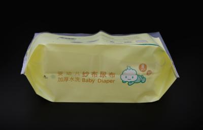 China Baby Cleaning Side Gusset Wet Wipes Packaging With Open Label for sale