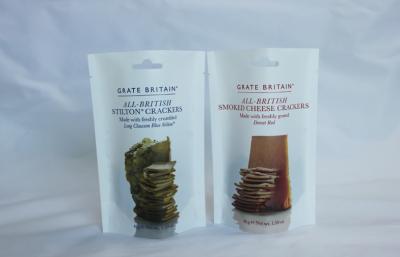 China Heat Seal Stand Up Pouch Bags With Euro-Slot And Gravure Printing for sale