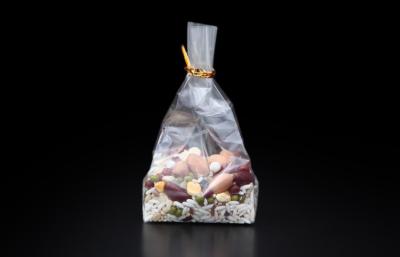 China OPP Gravure Printing Block Bottom Bags , Square Bottom Bags With Side Gusset for sale