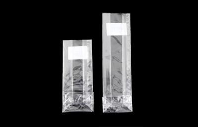 China Transparent Bopp / Opp Square Block Bottom Bags With Side Gusset For Cakes for sale