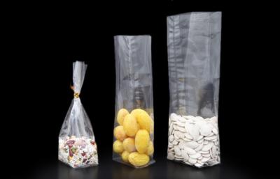 China 40 / 60 Micron OPP Block Bottom Bags Heat Seal With SGS / QS / FDA for sale