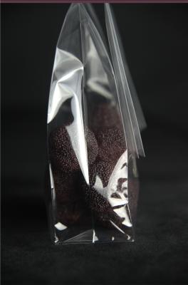 China Food Grade Transparent 40 Micron Thickness OPP Block Bottom Bag for sale