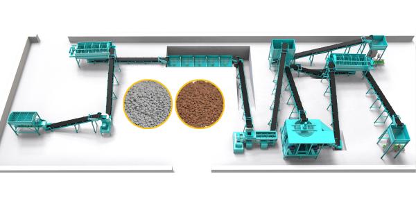 Quality Organic fertilizer production line Compound fertilizer production line NPK production line Blended fertilizer production line for sale
