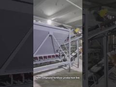 Linea di produzione di granulazione di fertilizzanti composti con granulatore a doppio rullo da 4-6T/H