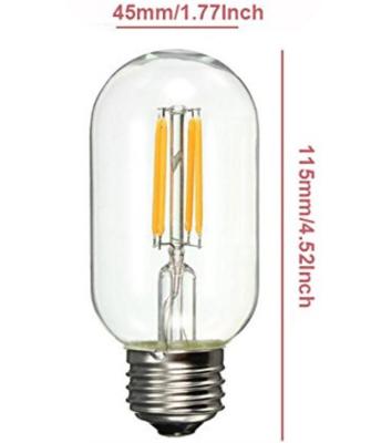 Cina Il filamento delle lampadine 2W 4W 6W 8W del filamento di T45 E27 Edison LED ha condotto la lampadina in vendita