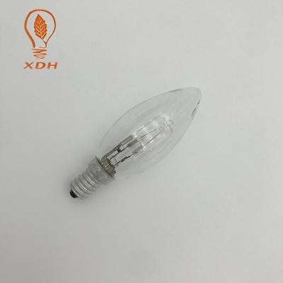 Chine l'ampoule C35, ampoule de filament de l'halogène 18W de bougie de l'halogène E14 a tordu 220V 240V à vendre