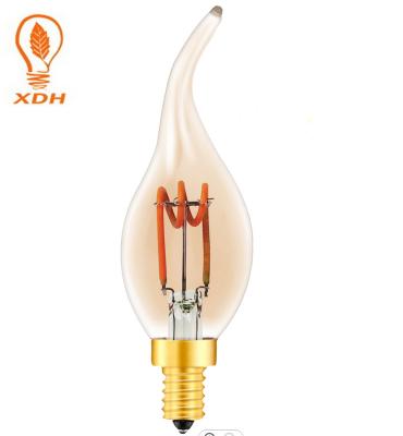 Cina 230V lampadina 3W E14 E12 Edison Bulb Aluminum Holder d'annata del filamento di spirale LED in vendita