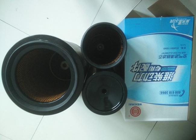 K2640 στοιχείο φίλτρων αεροκαθαριστήρων Weichai Shangchai 50 μηχανήματα 612600110540 0 φορτωτών