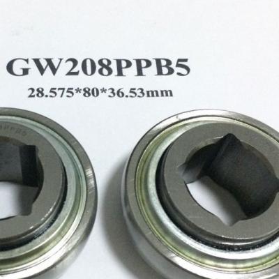 China GW208PPB5 Square Hole Agricultural Bearing W208PPB5 Automotive Bearing for sale