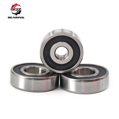 China GQZ 63004-2RS Extra Wide Deep Groove Ball Bearing 20×42×16mm Double Sided Contact Rubber Seals for sale