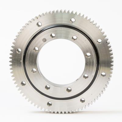 China Slewing Bearing XA160596N 510×712.3×55mm Crane Machine External Gear Stable Rotation for sale