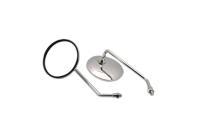 China Drive System Rearview Mirror R002 - Chrome Plated Motorcycle Mirrors with M8/M10 Thread Options for sale