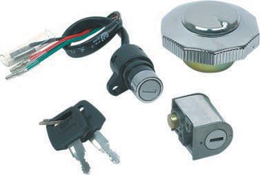 중국 오토바이 전기 부품 알루미늄 합금 잠금 세트 JH70 판매용