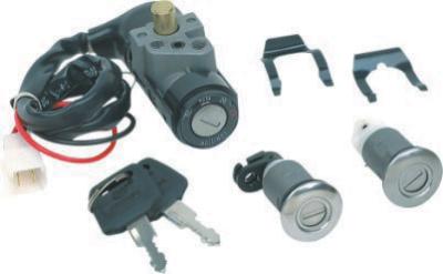 중국 오토바이 전기 부품은 주황 합금 잠금 세트 WH100 판매용