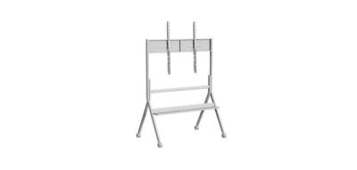 China LED LCD OLED Mobile TV Stand With Tilt Rolling TV Cart With Media Shelf And Wheels for sale