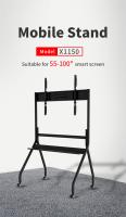 Quality Mini Potable Wheel Trolley Carts Bracket Tv Mobile Tv Cart On Wheels For LED LCD for sale