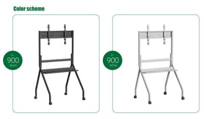 China 100kg Vesa Mounting Movable Tv Mount Stand 400x400mm Mobile Tv Stand With Wheels W1150xD700xH1650mm for sale