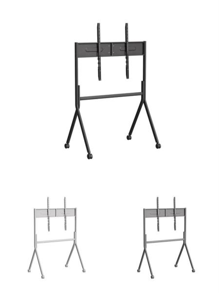 Quality Living Room Universal TV Floor Stand Mobile Tv Mount Bracket Height Adjustable for sale
