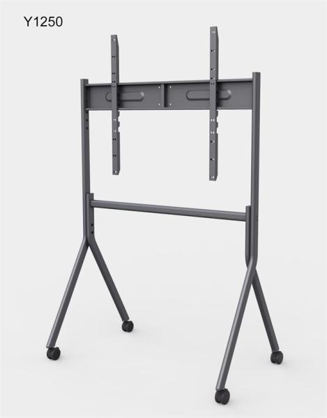 Quality 120in Steel Mobile TV Cart Rolling Tv Console RoHS With Locking Wheels Assembly for sale